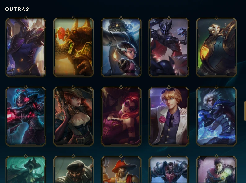 Conta Lol Nfa Inativa - Nível 300, Main Adc E Sup, 97 Skins - League Of ...