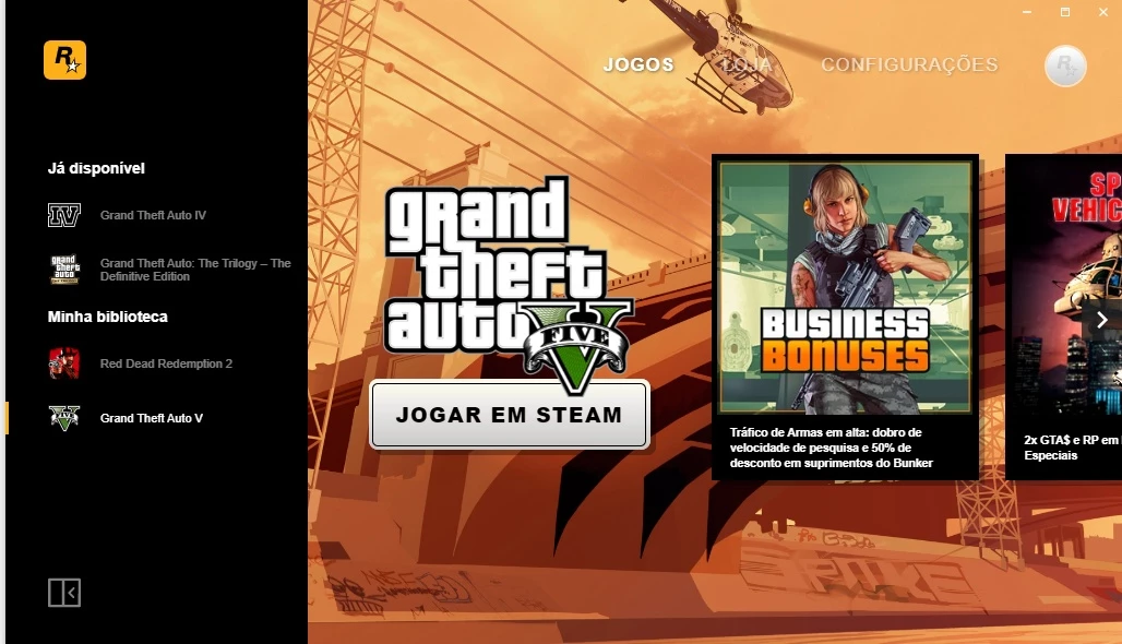 Conta Rockstar Com Red Dead Redemption 2 + Gta V Pc - DFG