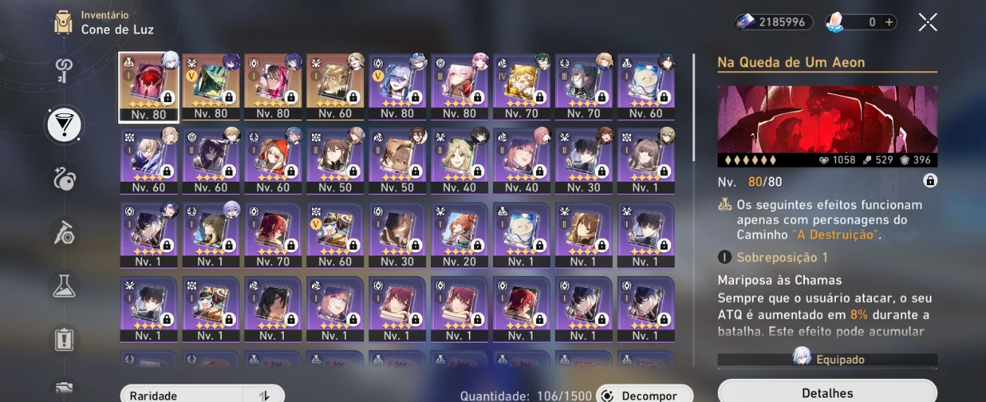 Conta Honkai Star Rail Ar 68 Com Vários Personagens T5 - Genshin Impact ...