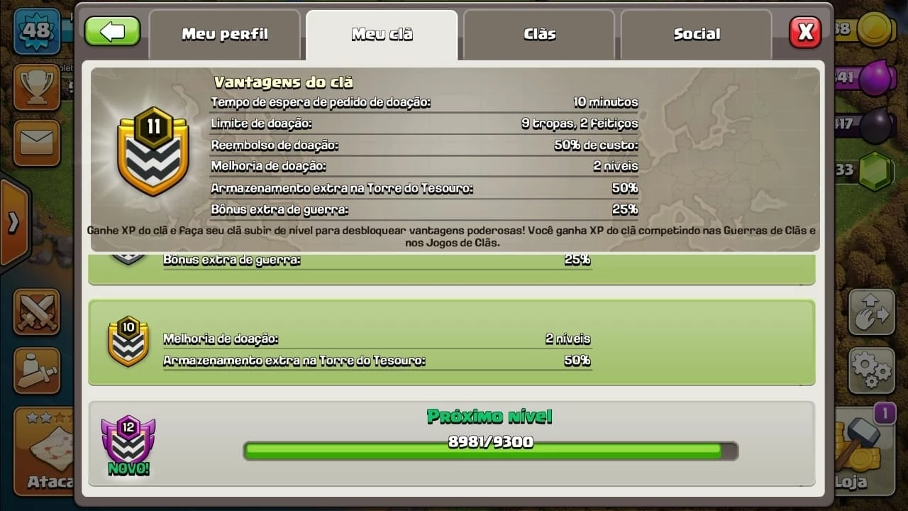 Clã Nível 12 Clan Ótimo Histórico Guerras - Clash Of Clans - DFG