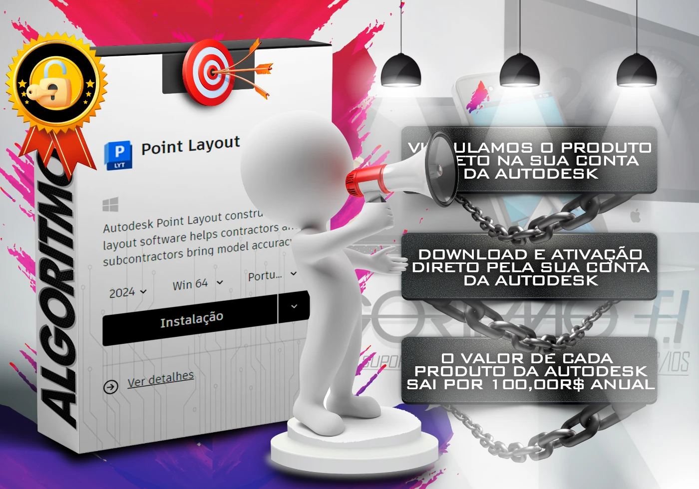 Autodesk Point Layout 2024 ( Licença Original ) Anual - Softwares E ...
