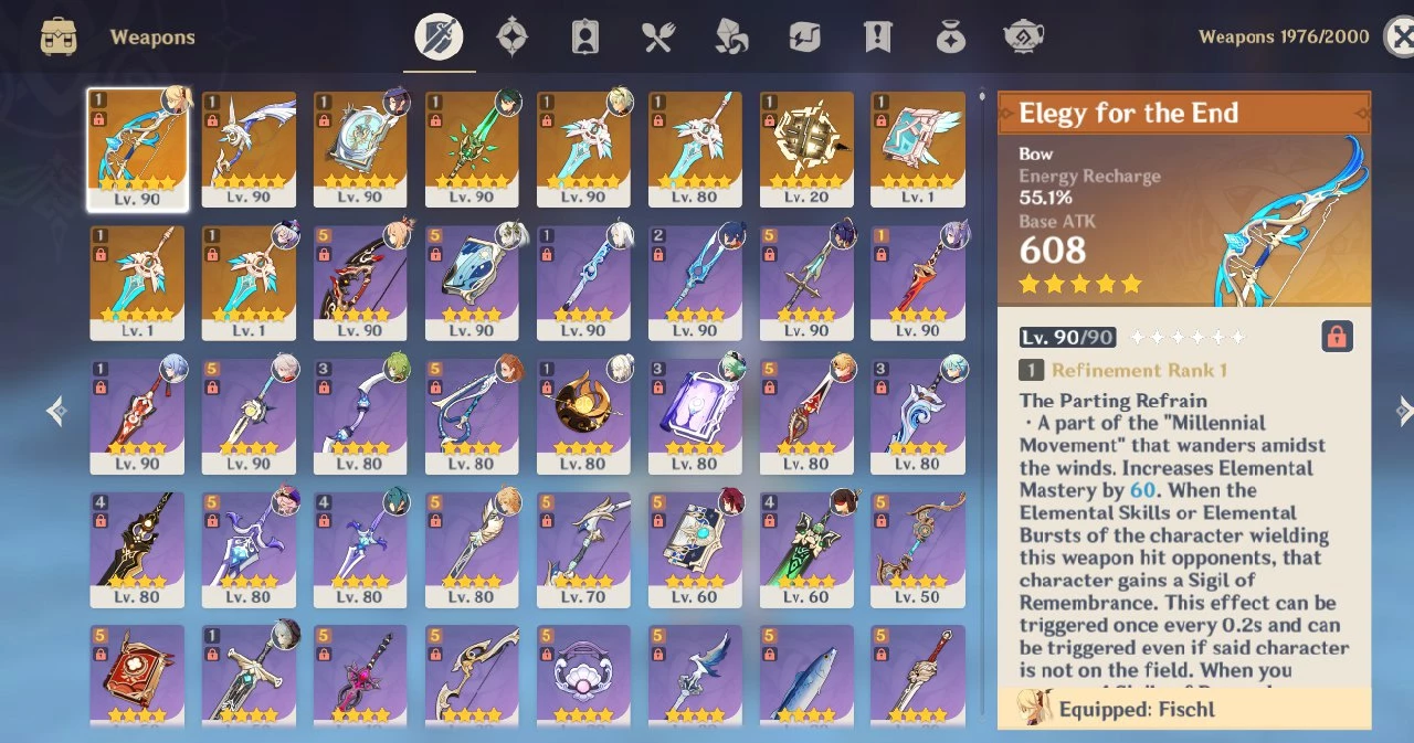 Ar 59, Servidor Na - Genshin Impact - DFG