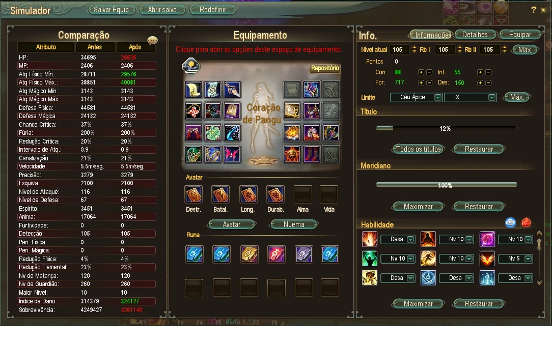 Wr Apice Ix Arma Up3 Quase Up4 Cassiopeia - Perfect World Pw - DFG