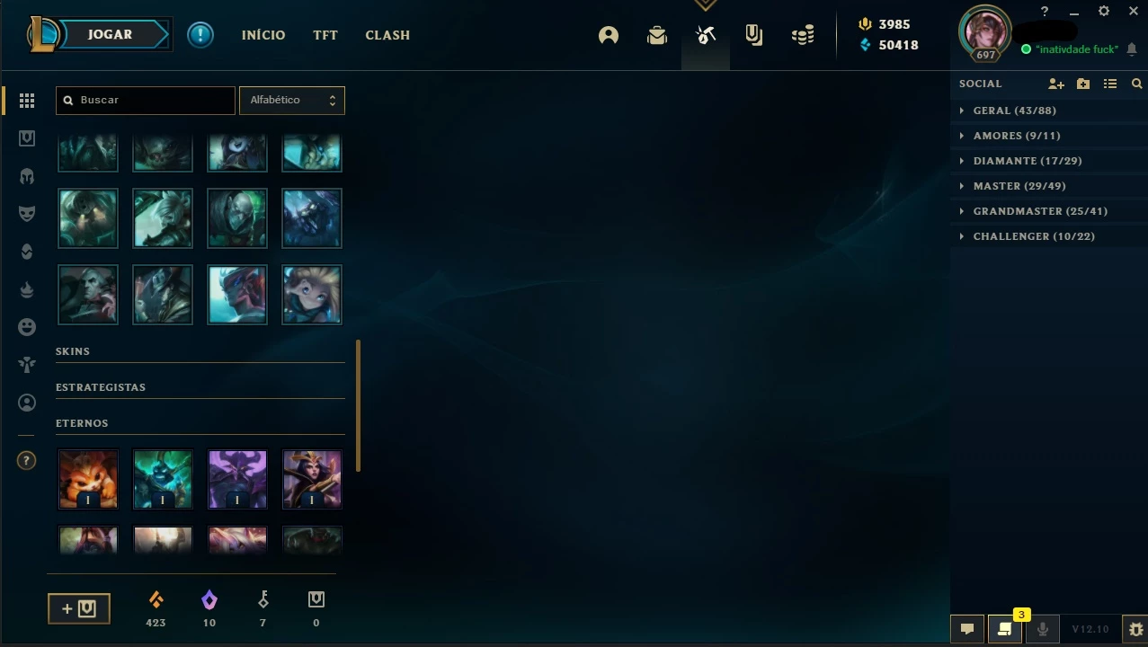 Conta Lol Ex Desafiante - League Of Legends - DFG