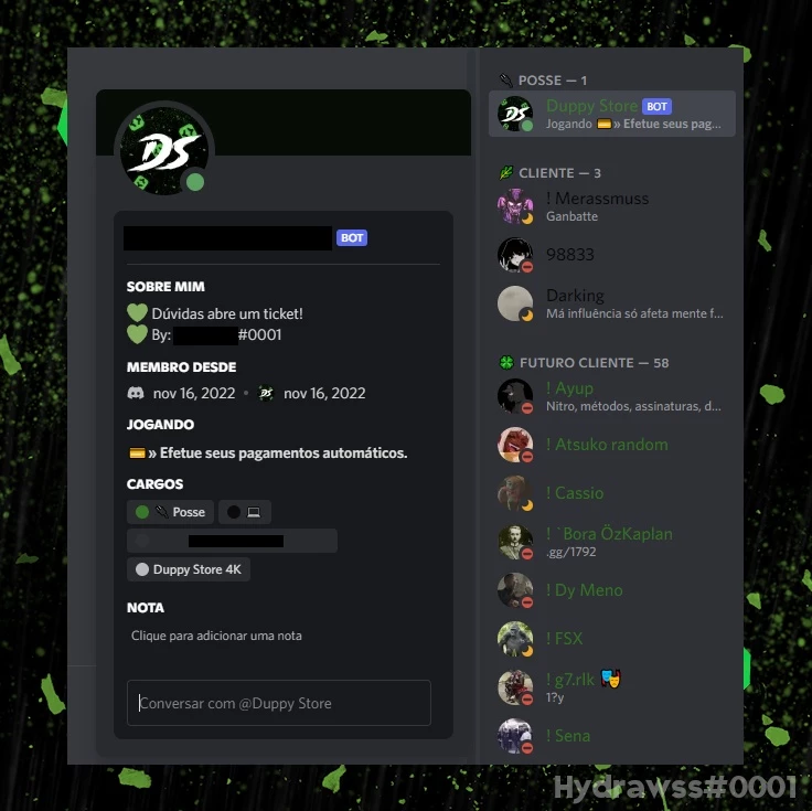 Bot De Vendas Automaticas Discord! - Outros - DFG