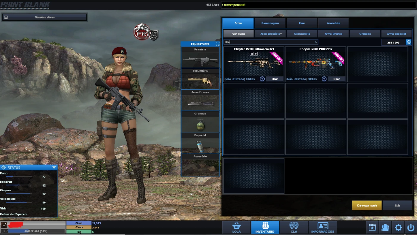 Conta Pointblank T. Coronel (Rank Resetado) - Point Blank Pb - DFG