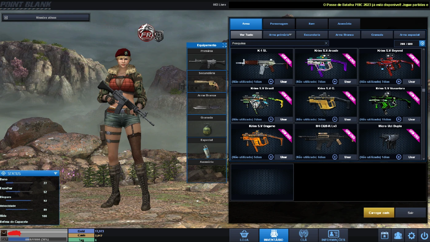 Conta Pointblank T. Coronel (Rank Resetado) - Point Blank Pb - DFG