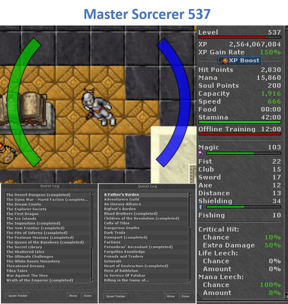 (Ms) Master Sorcerer 537 - Gentebra - Tibia - DFG