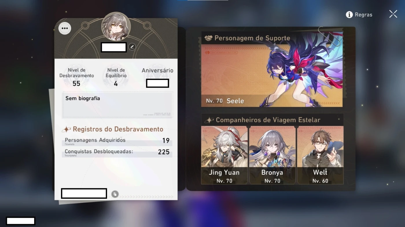 Honkai: Star Rail - Seele, Jing Yuan, Bronya, Welt E Clara - Outros - DFG