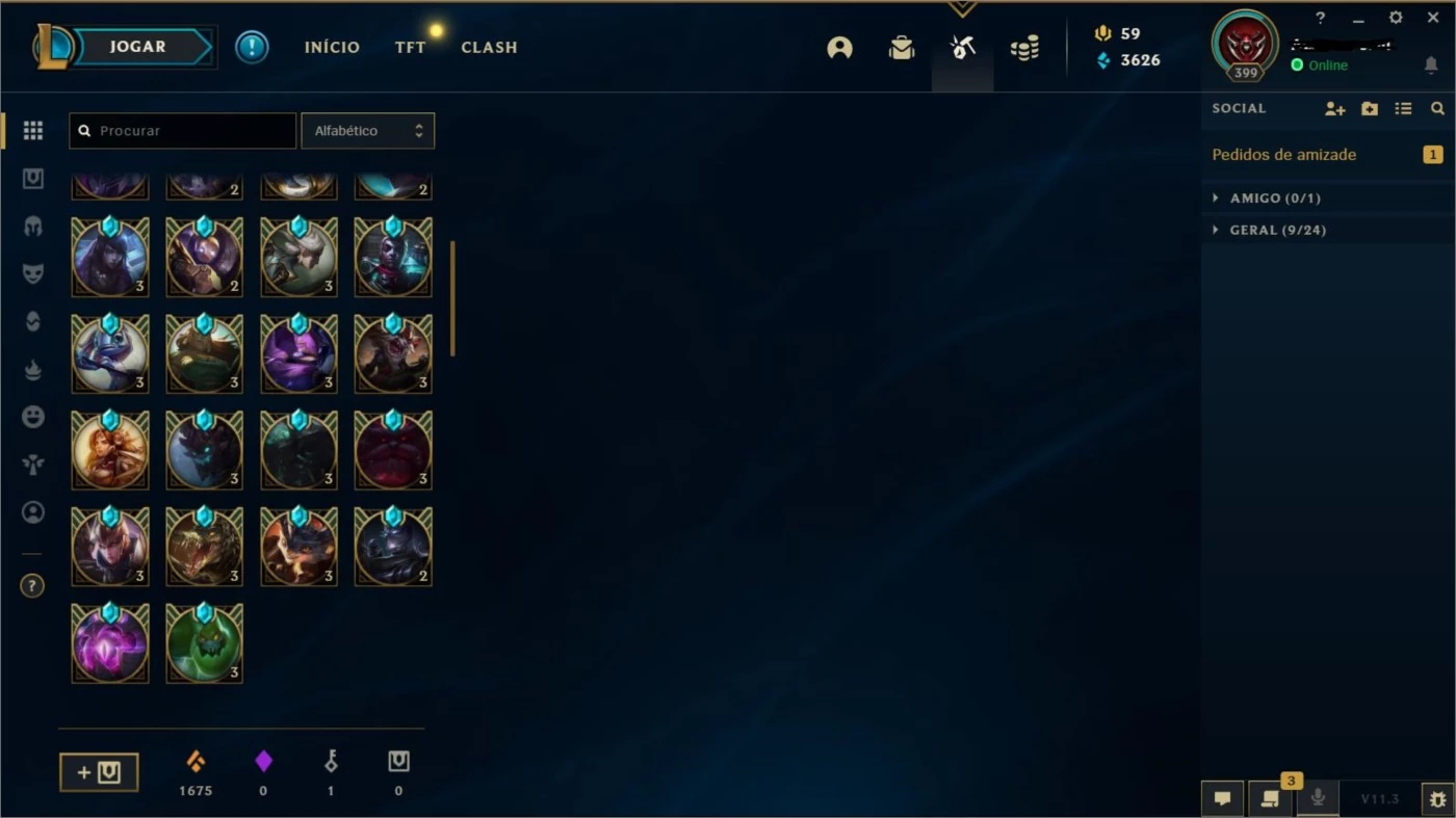 Vendo> Conta League Of Legends Barata Lol - DFG