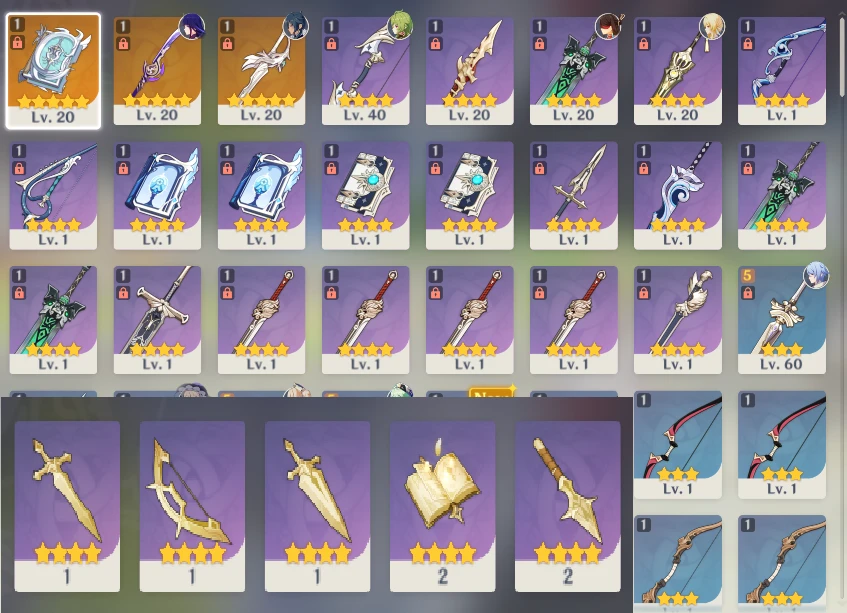 Ar34, Raiden Shogun E Arma De Assinatura, Kamisato Ayato E++ - Genshin ...