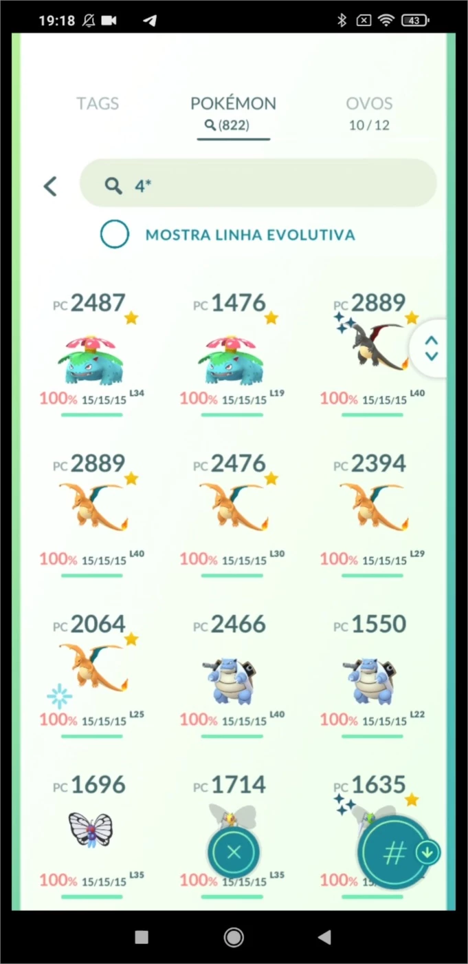 Conta Pokemo Go Level 50 - Pokemon Go - DFG