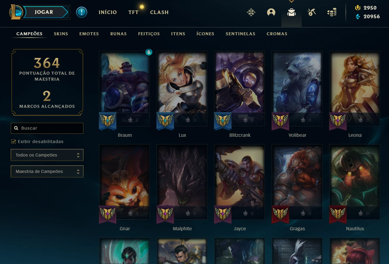 Conta Lol, 312 Skins, All Champions (Skin Rara: Rammus Rei) - League Of ...