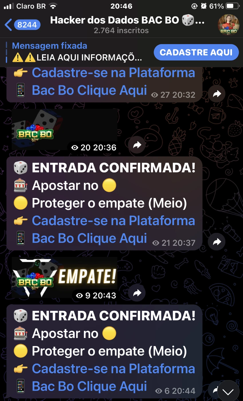 Sinais Dos Dados Bacbo - Outros - DFG