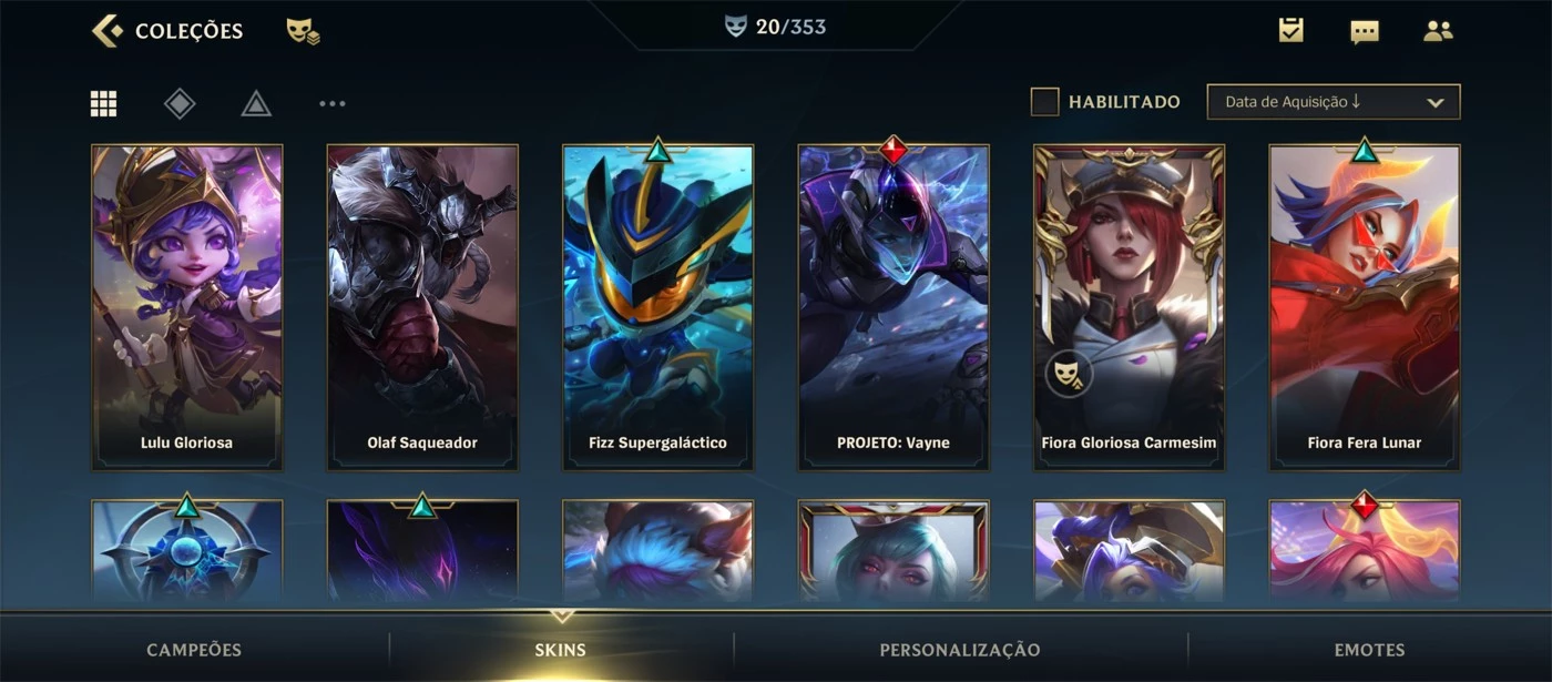 Conta Wild Rift Elo: Grão Mestre + Muitas Skins - League Of Legends: Wild Rift Lol Wr - DFG