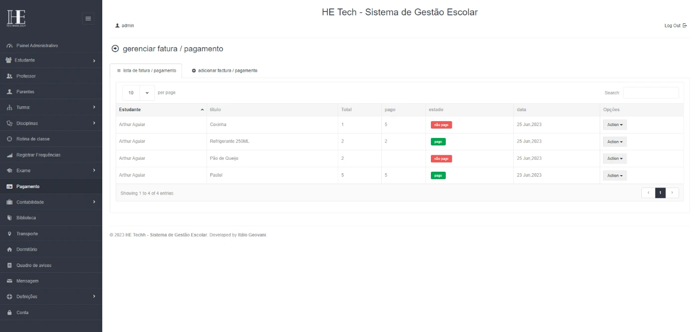Sistema De Gerenciamento Escolar - Outros - DFG