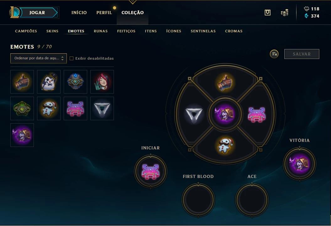 Conti Lol Gold 1 8 Skins Emotes Mmr Alto - League Of Legends - DFG