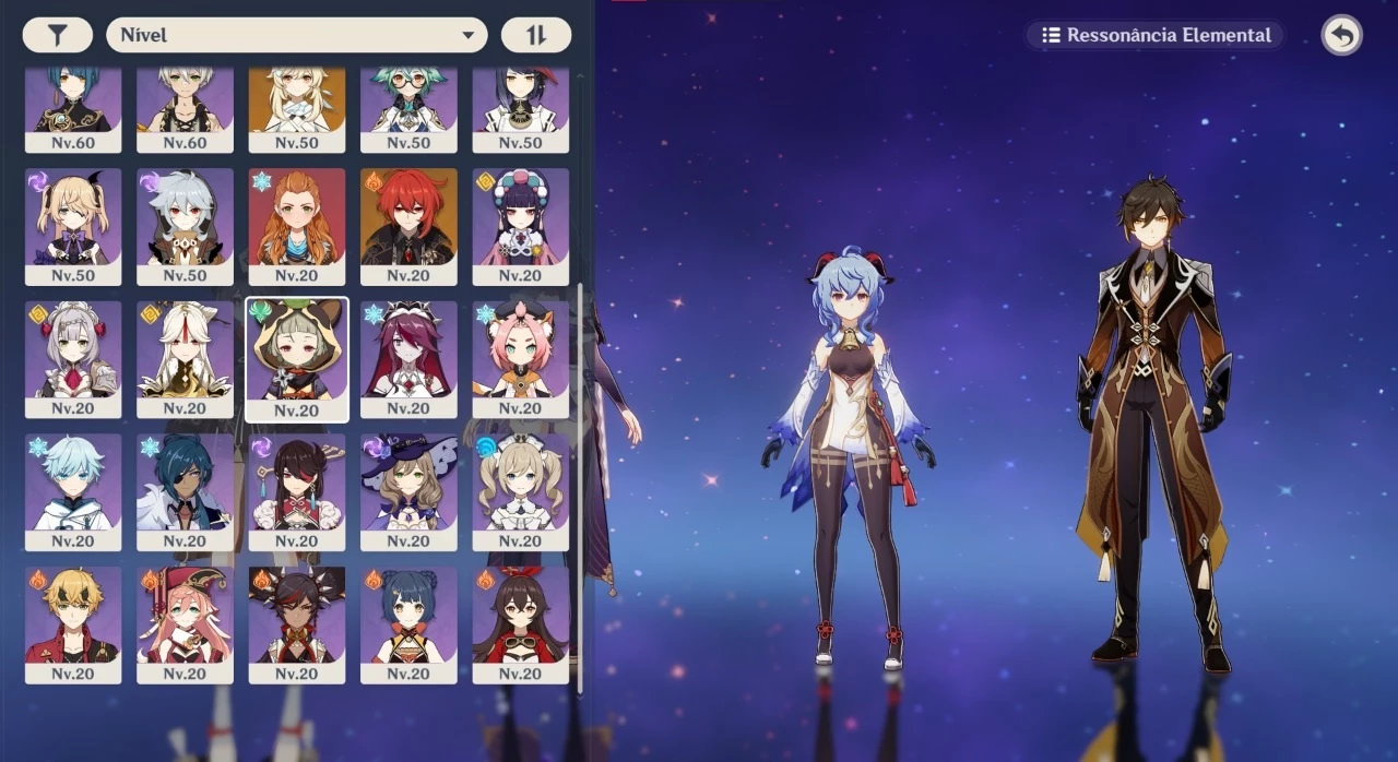 Genshin - Ar 55 - Hutao + Báculo De Homa + Zhongli Etc... - Genshin ...