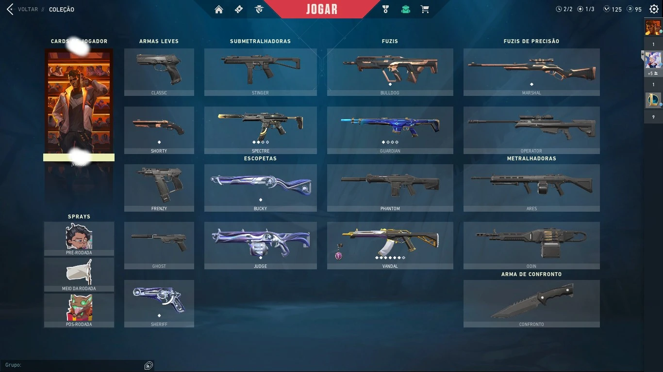 Conta Valorant Dima 2, Varias Skins De Vandal - DFG