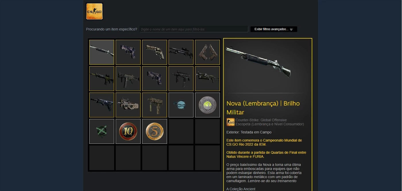 Conta Csgo Prime 10 Anos Medalha De 5 E 10 Anos + Major Rio - Counter ...
