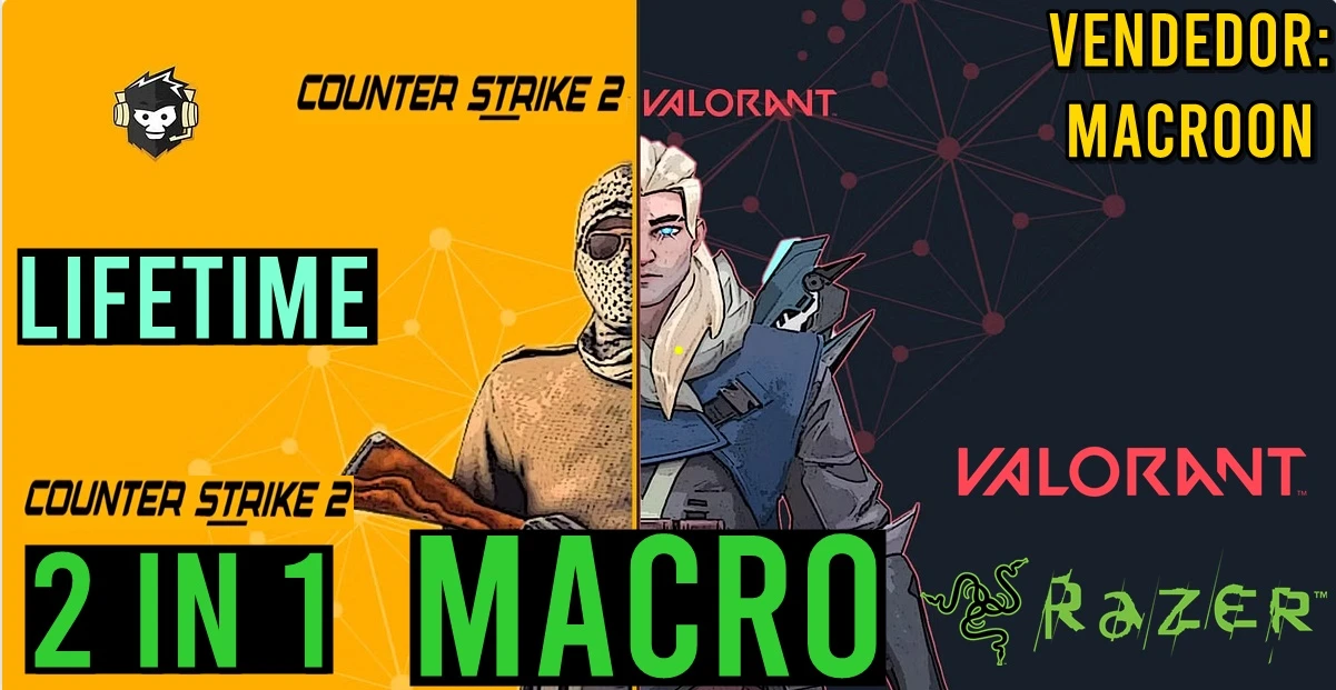 Pack De Macros Mouses Razer: Valorant + Counter Strike 2 - DFG