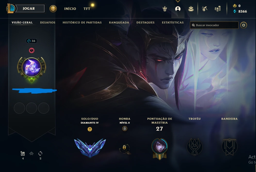 Smurf Lol Diamante 4 70% Wr Fila Mestre Main Ad - League Of Legends - DFG