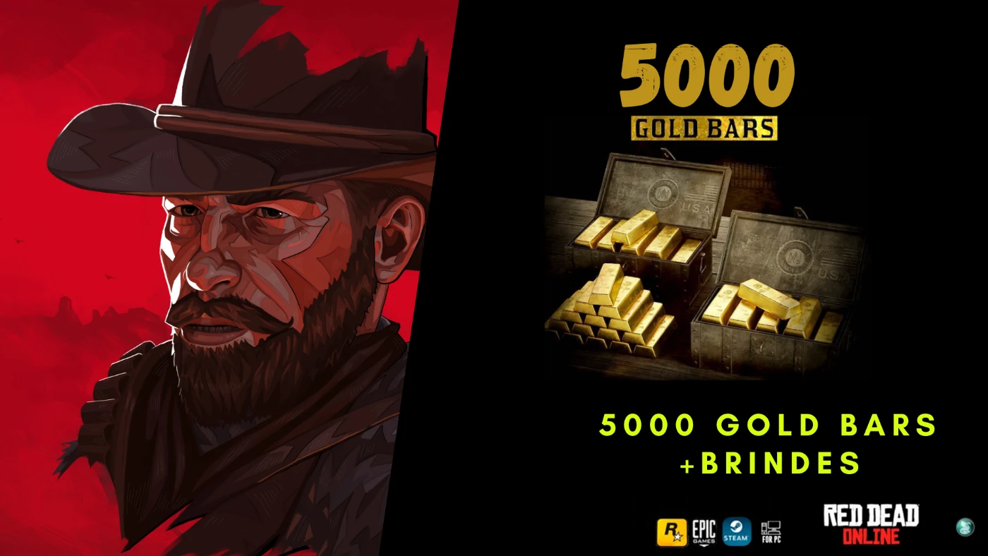 5000 Gold Bar Para Red Dead Redemption Online Pc - Red Dead Online - DFG