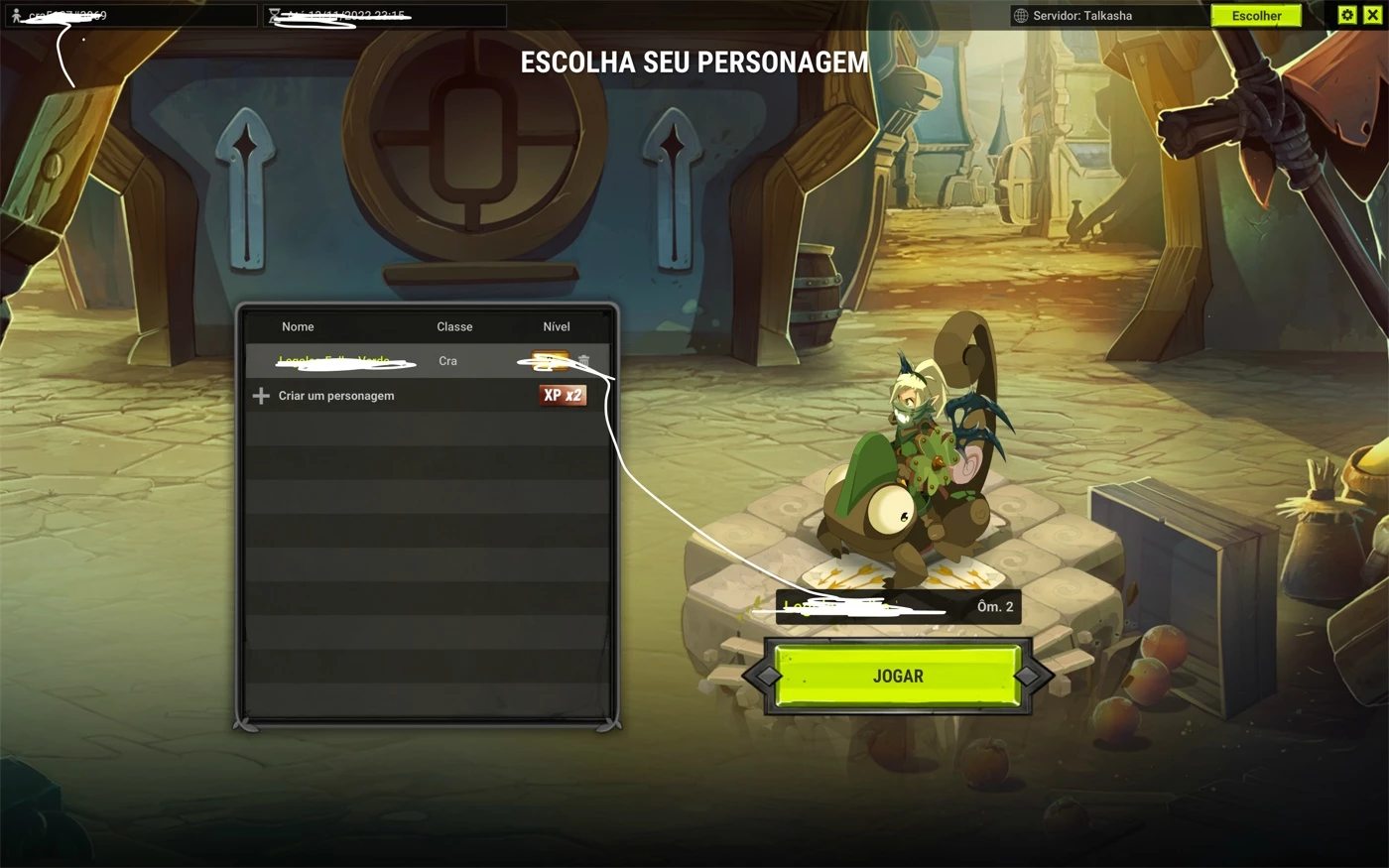 Conta Cra Int E Agi Lvl 200 Server Talkasha Com Set E Scroll - Dofus - DFG