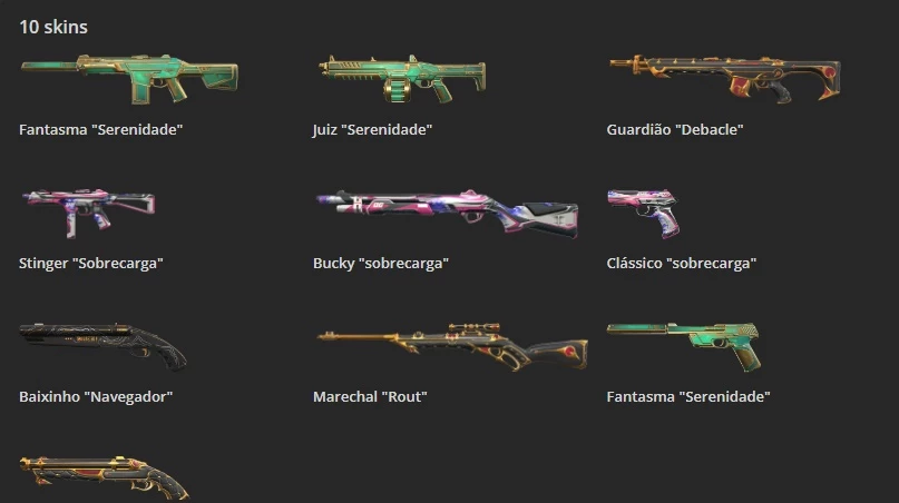 Conta Valorant / Level 19 / 10 Skins / Server Brasil - DFG