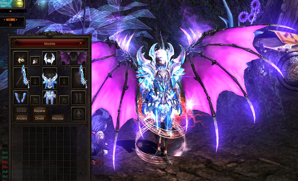 Conta Megamu Slayer Lv 1016 Com Set Blue Eye Ancient S/Boot - Mu Online ...