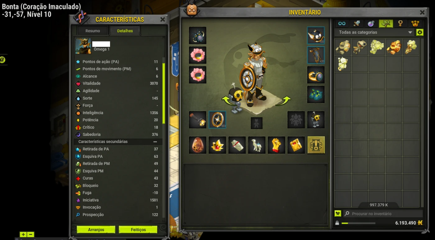 Conta Lv 200 Draconiros - Dofus - DFG