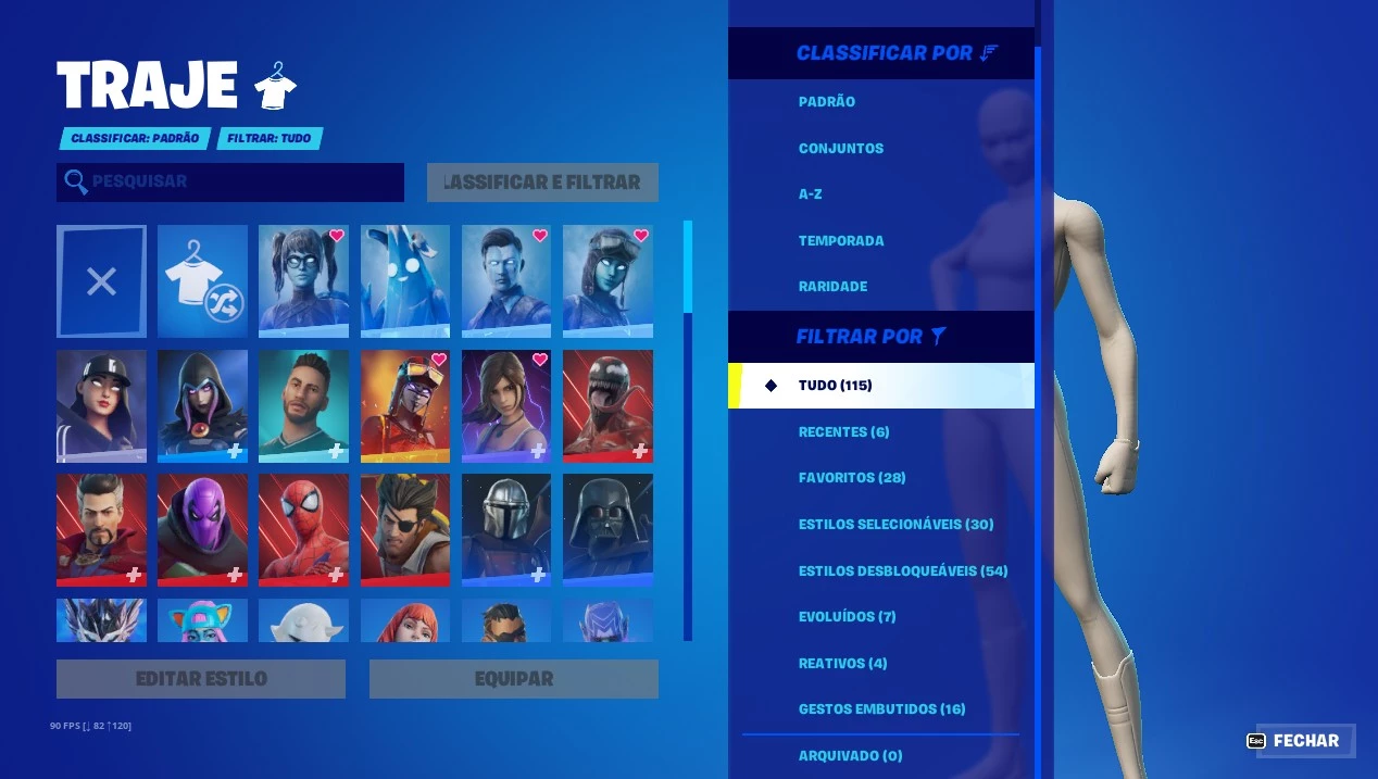 Conta Fornite Tryhard - Fortnite - DFG