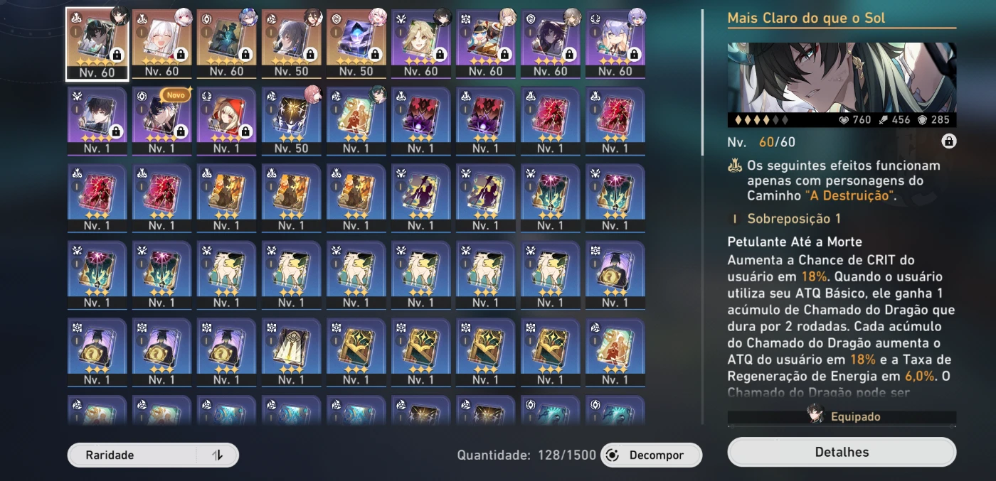 Honkai Star Rail Ar46 Dan Heng Il E1+Cone Clara+Cone - Genshin Impact - DFG