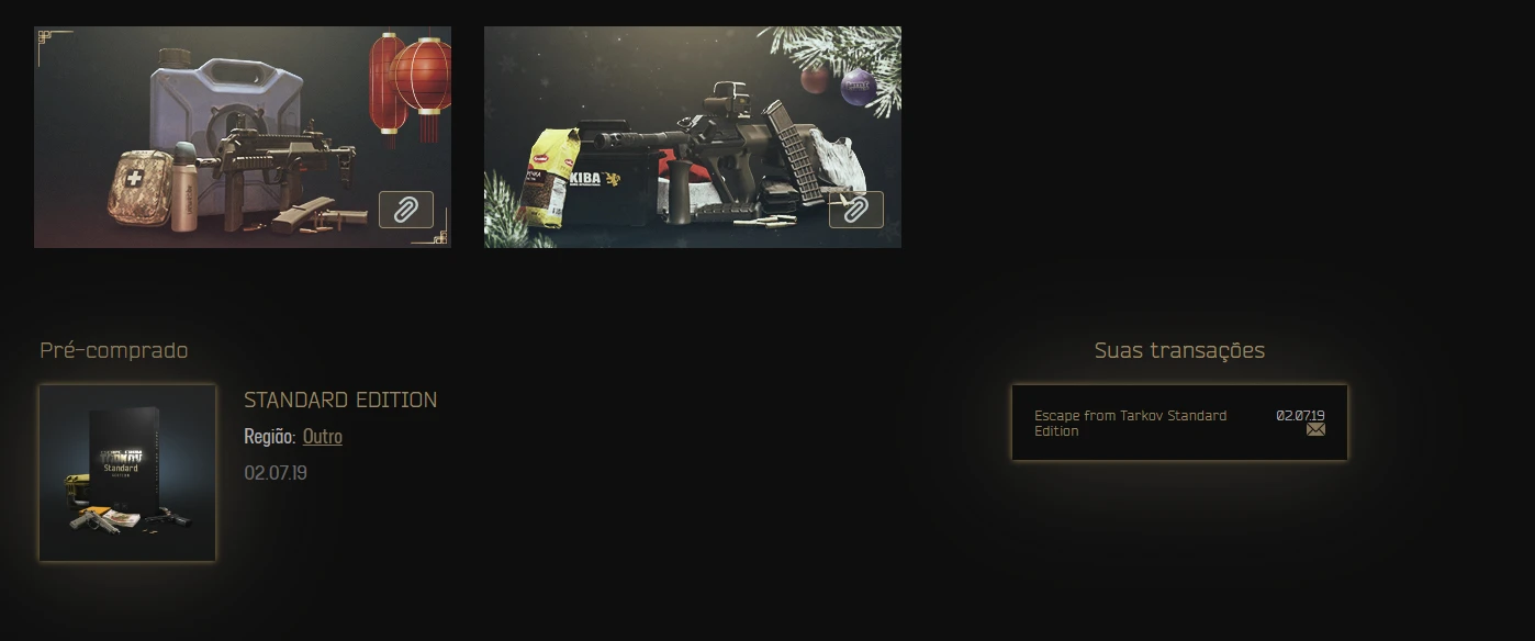 Conta Escape From Tarkov - Standard Edition - DFG