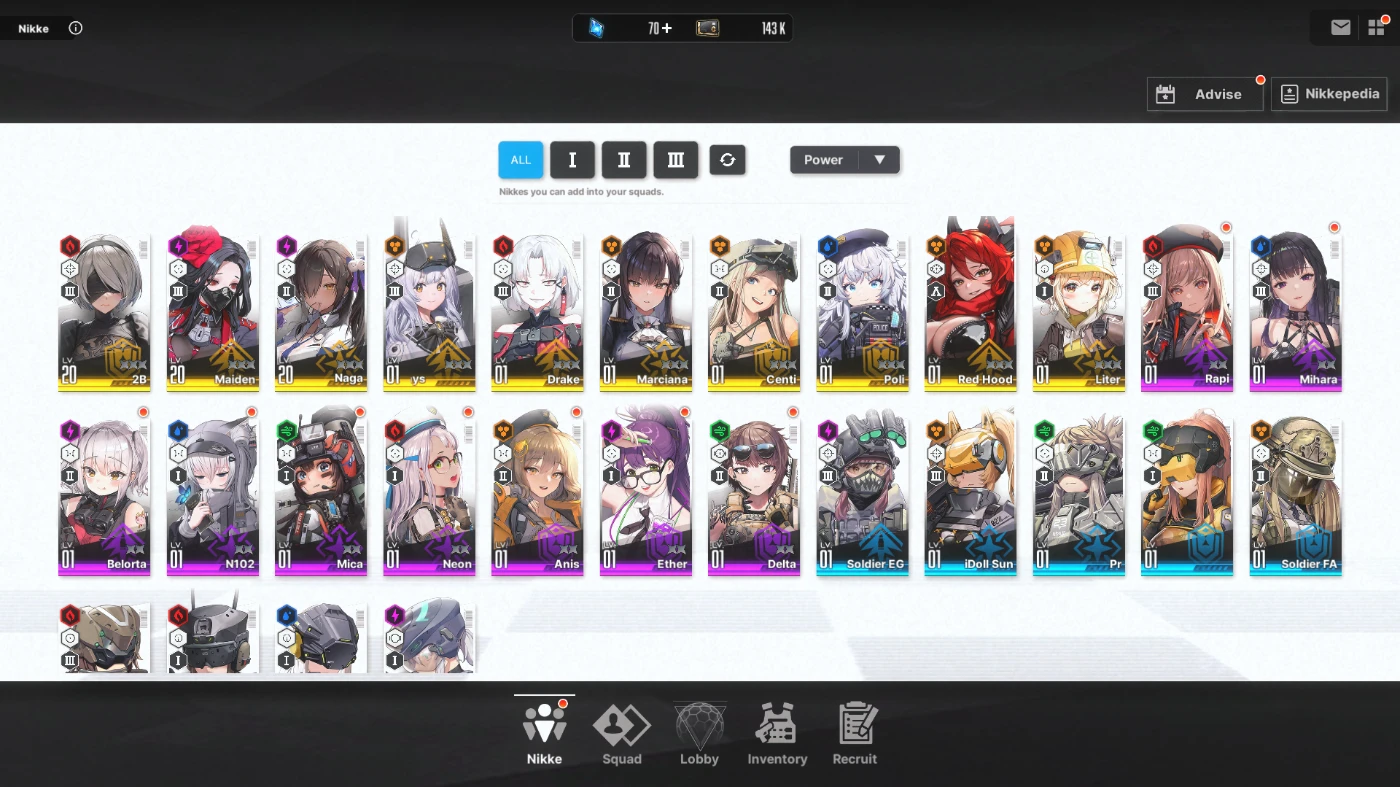 Conta Starter Nikke - 2B, Red Hood, Liter, Naga, + 5 Ssr - Outros - DFG