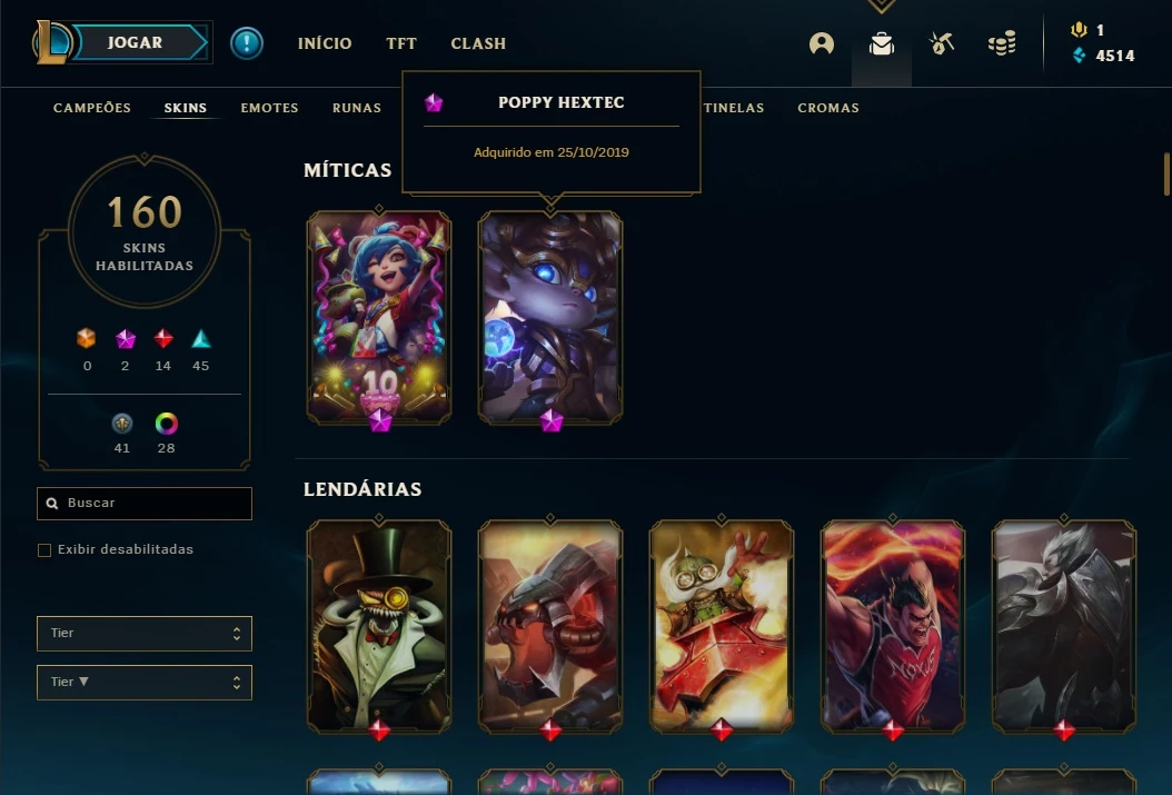 Conta League Of Legends Lvl 550 Todos Os Champs Lol - DFG