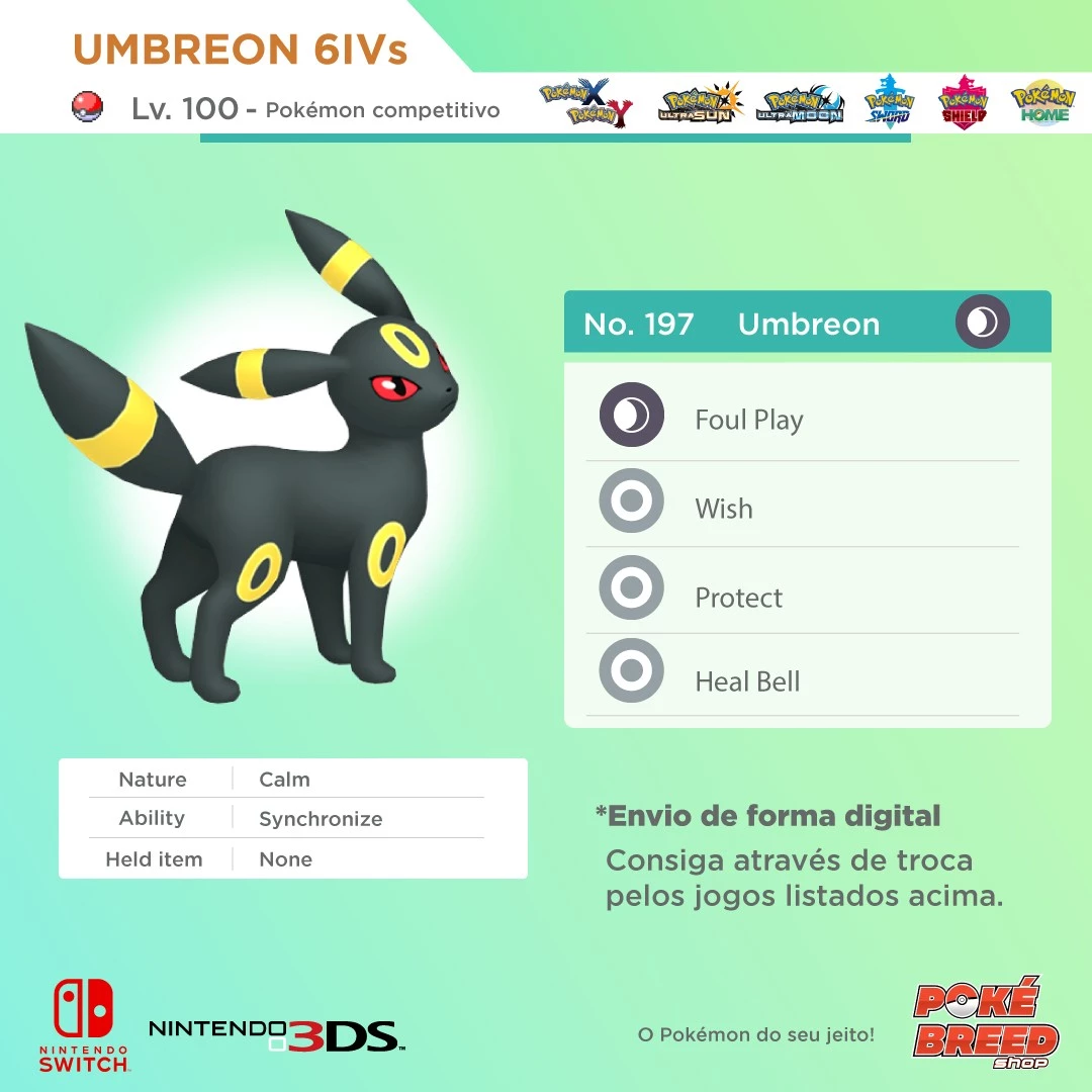 Umbreon 6Ivs Normal/Shiny - Outros - DFG