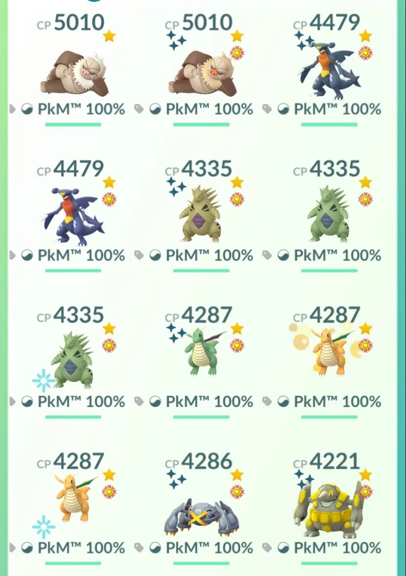 Pokemon Go - Level 50 - 45 Legendary And Mythical 100% - DFG