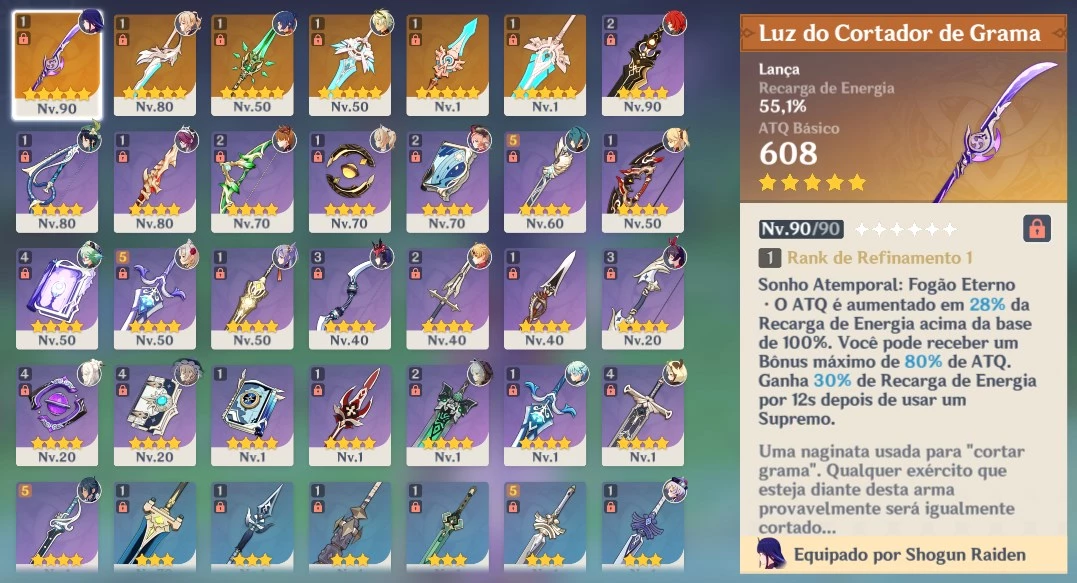 Raiden Shogun + Arma L Ar 53 - Genshin Impact - DFG