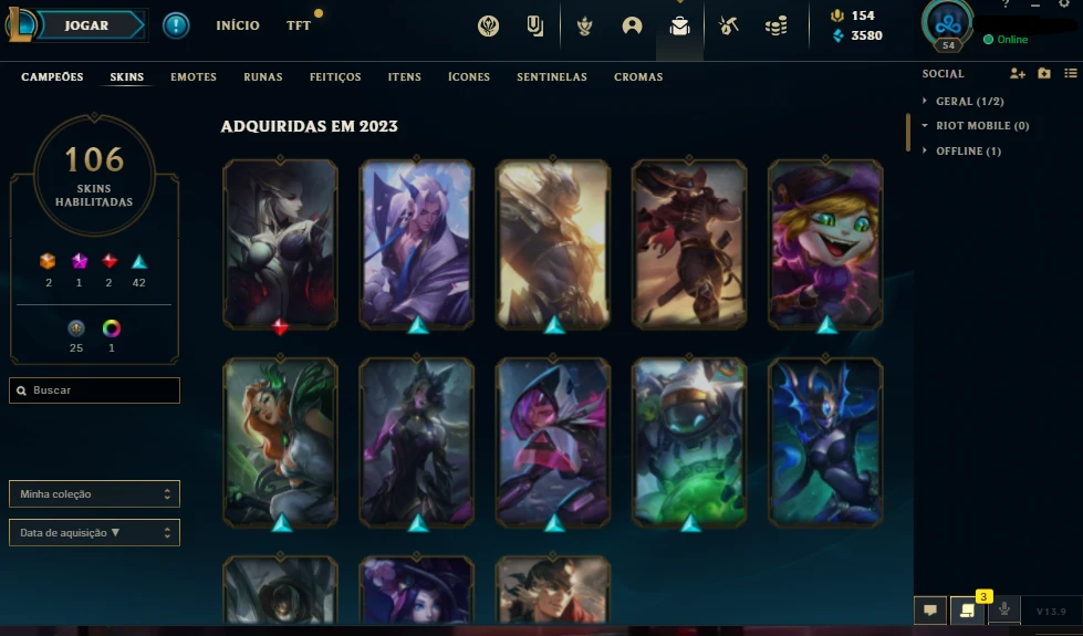 Conta Lol Full Acesso - Singed Pelotão Riot + Icones Raros - League Of ...