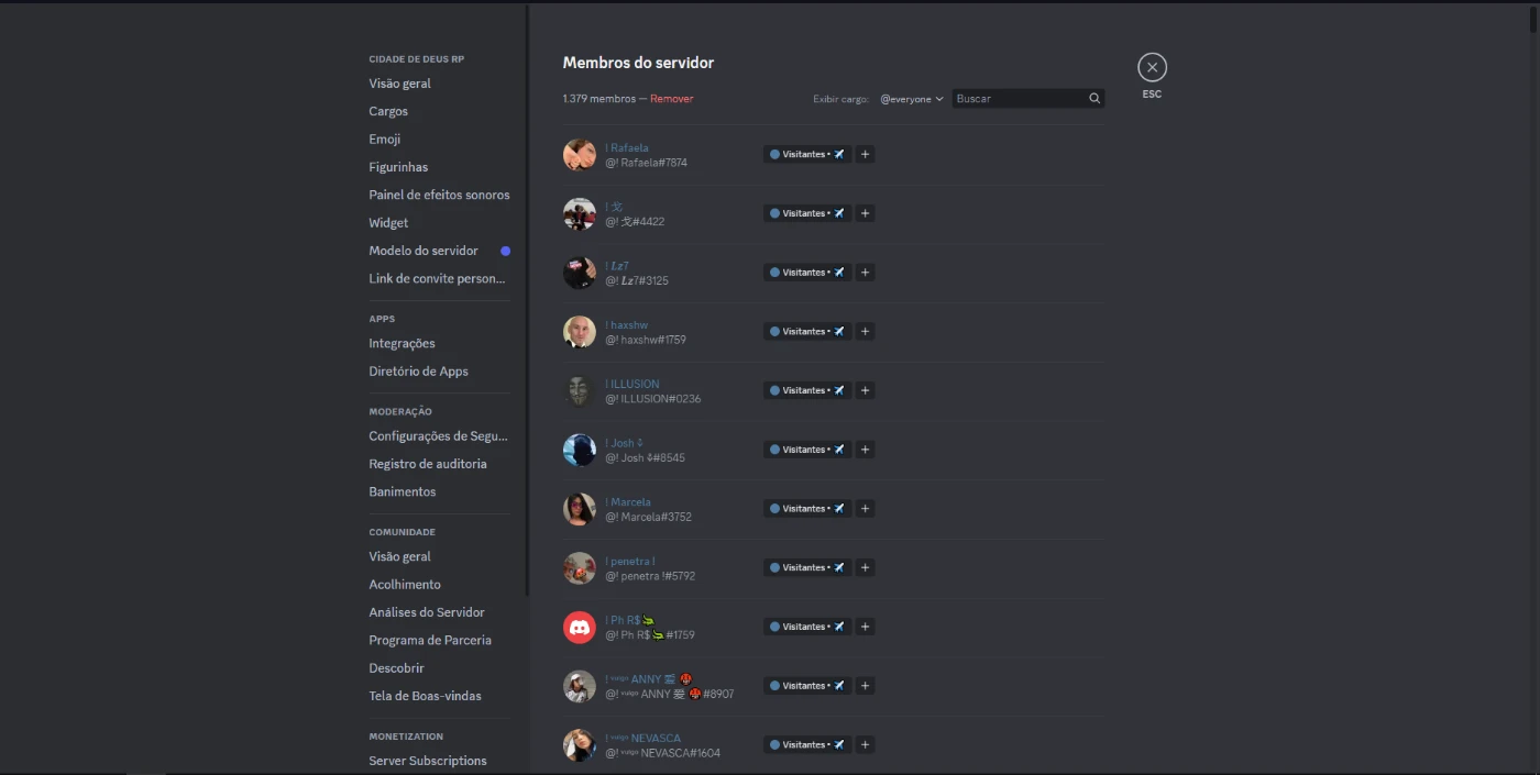 Servidor De Discord +1.300 Membros - Redes Sociais - DFG
