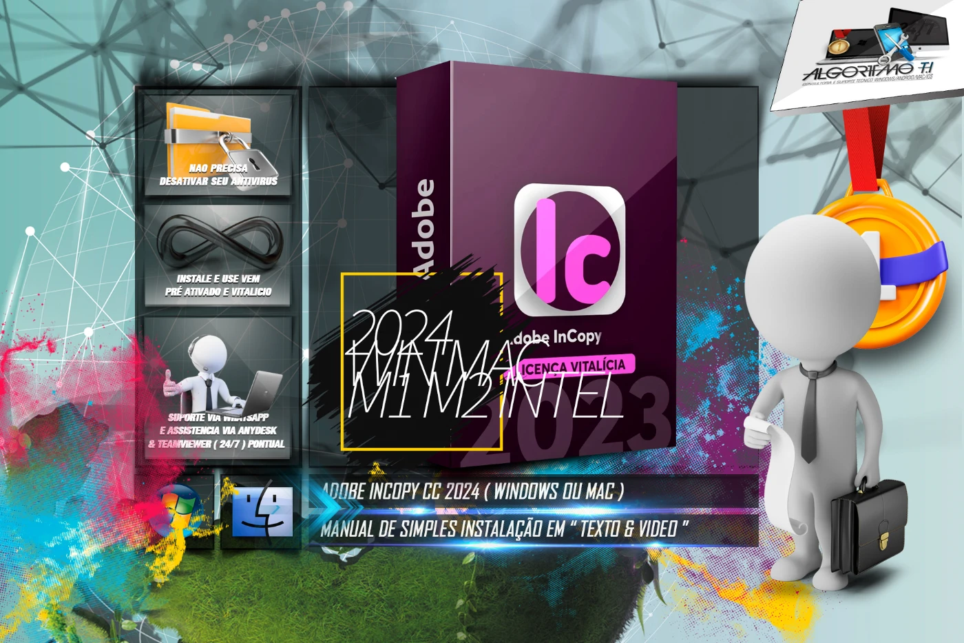 Adobe Incopy Cc 2024 - Vital ( Windows Mac M1 M2 M3 Intel ) - Softwares ...