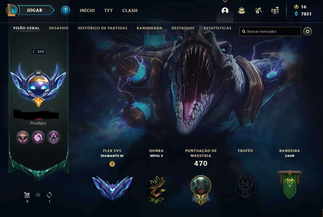 Conta S6 Full Champ 90 Skin 5 Vitoriosas 1 Ultimate 1 Mitica - League Of Legends Lol - DFG
