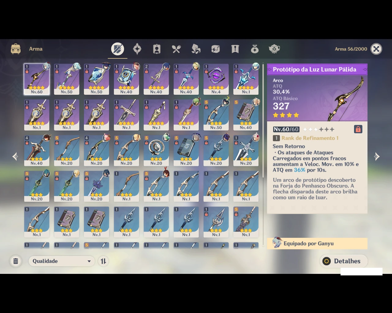 Genshin Impact Ar 31 Ganyu, Andarilho E Venti ! - DFG