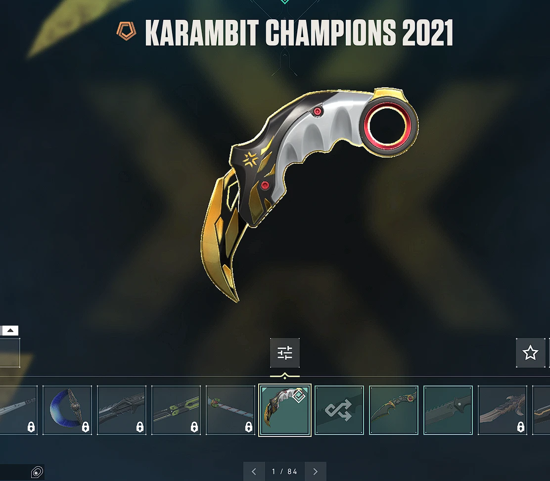 Conta Ascendent 1 , Kit Champions 2021 Karambit E Vandal - Valorant - DFG