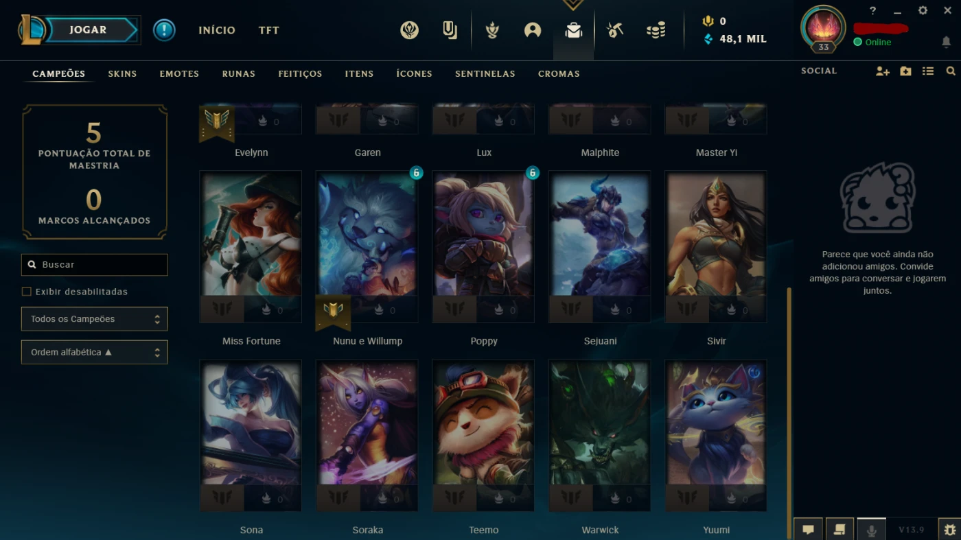 Conta Lol Ferro 4 - Skin Diana Lua Sangrenta - League Of Legends - DFG