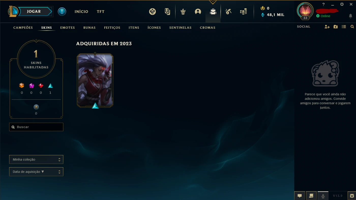 Conta Lol Ferro 4 - Skin Diana Lua Sangrenta - League Of Legends - DFG