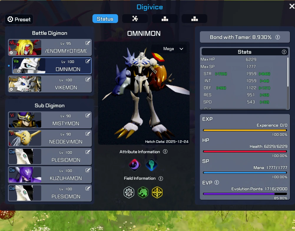 Account Digimon Super Rumble (Server 2, Tokomon) - DFG