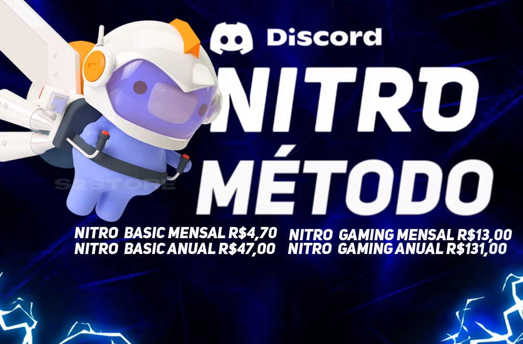 Metodo Nitro Gift Para Todas As Contas - Redes Sociais - DFG