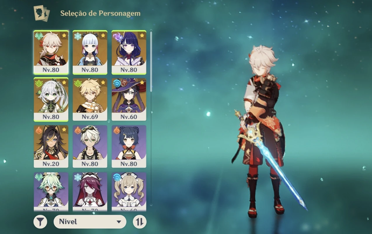 Lvl 50. Kazuha + Bis, Raiden Shogun C1 + Bis, Nahida, Ayaka, - Genshin ...